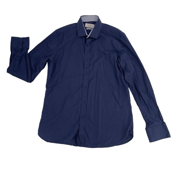 Gianni Feraud | Shirts | Gianni Feraud Mens Dress Shirt 6 Slim Fit Blue ...